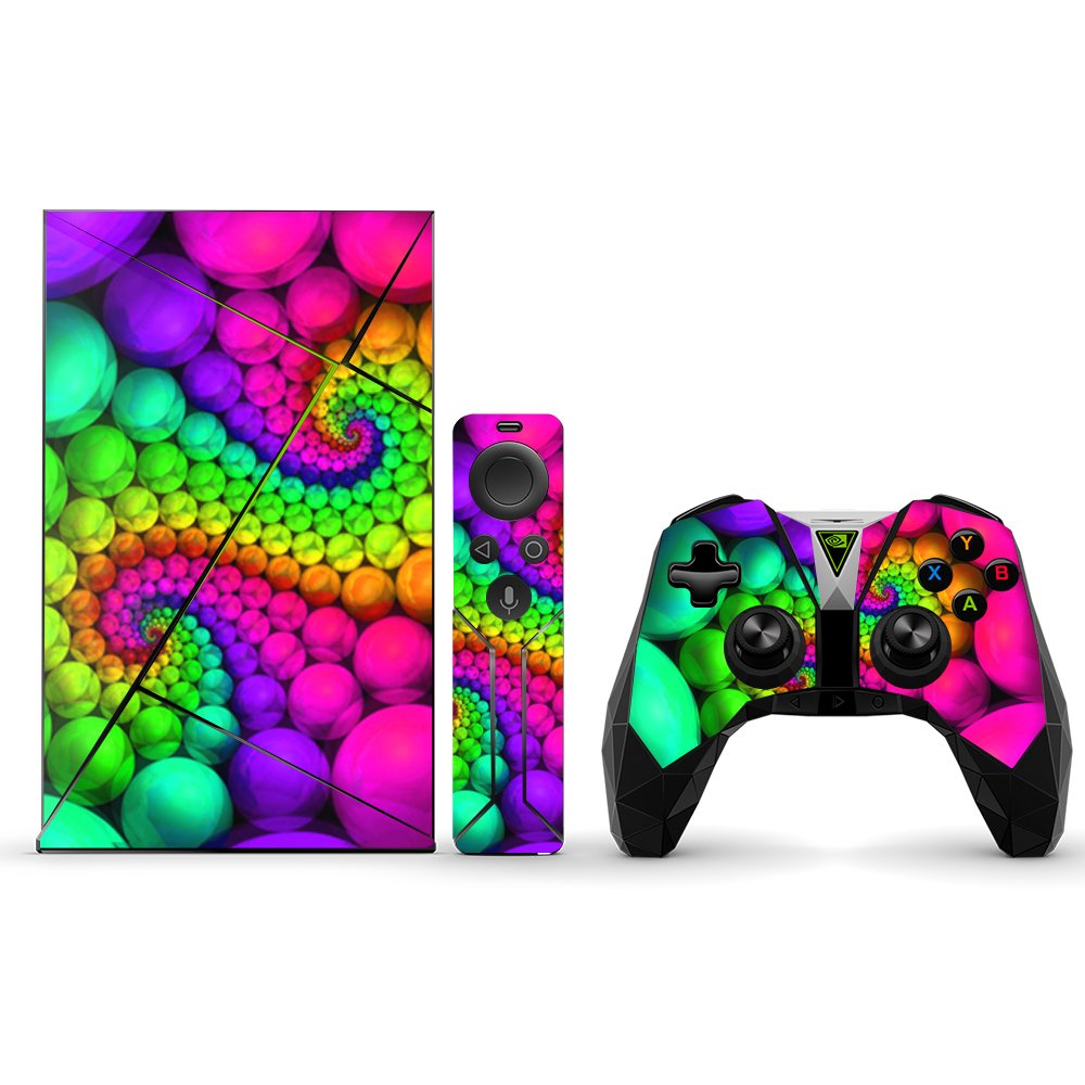 MightySkins Skin Compatible with NVIDIA Shield TV (2017) wrap Cover Sticker Skins Hallucinate