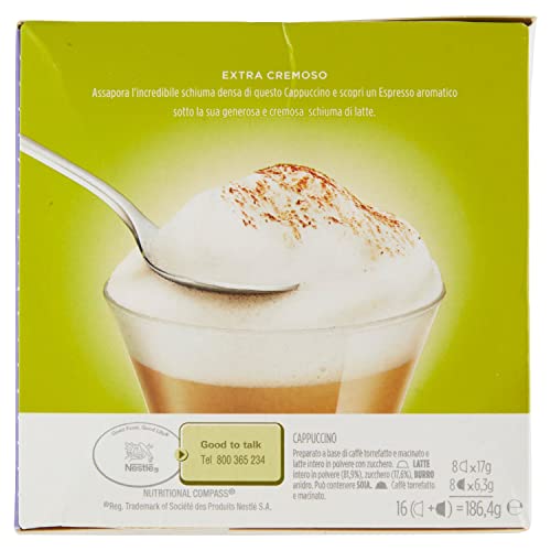 Nescafe Dolce Gusto Cappuccino 16 Capsules 100g
