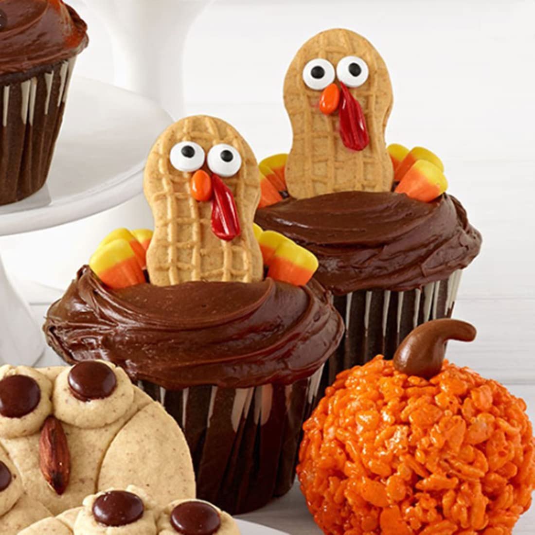 Colyanda Small Candy Eyes Eyeballs Cake Cupcake Toppers Cookie Decorations Edible Sprinkles for Halloween Christmas