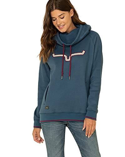 Kimes Ranch Two Scoops Fleece Women’s Hoodie (Large, Rusty Heather)