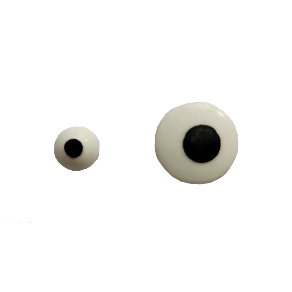 Eastron 2 Bottles Edible Candy Eyeballs Eyes Cake Cupcake Toppers Cookie Decorations Dessert Sprinkles for Halloween Christmas Birthday Party Supplies 5.4 Ounce, Two Size Mixed