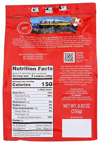 Loacker, Wafer Minis Hazelnut, 8.82 Ounce
