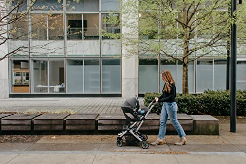 MINU V2 Stroller-Jake (Charcoal/Carbon/Black Leather)+ Adapter for MESA