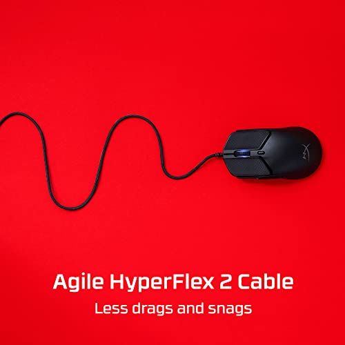 HyperX Pulsefire Haste 2 β Wired Gaming Mouse- Ultra Lightweight, 53g, 8000Hz Polling Rate, Precision Sensor, Hyperflex 2 Cable, Plug and Play β Black