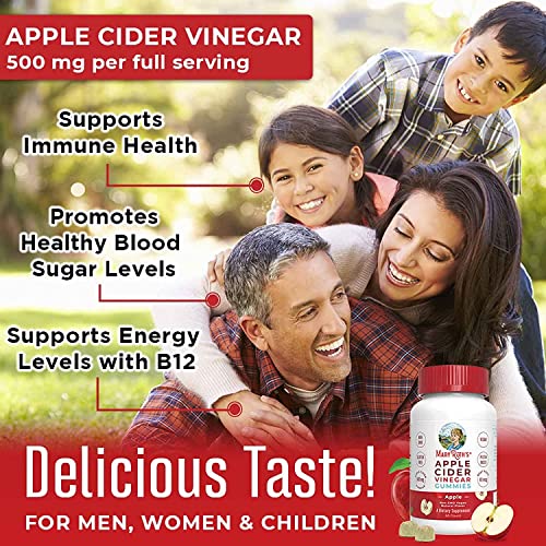 MaryRuth Organics Apple Cider Vinegar | 1 Month Supply | Apple Cider Vinegar Gummies for Adults and Kids | Supplements for Immune Support | Vegan | Non-GMO | Gluten Free | 30 Servings