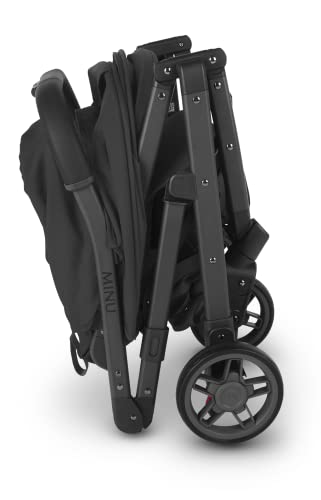MINU V2 Stroller-Jake (Charcoal/Carbon/Black Leather)+ Travel Bag for MINU and MINU V2