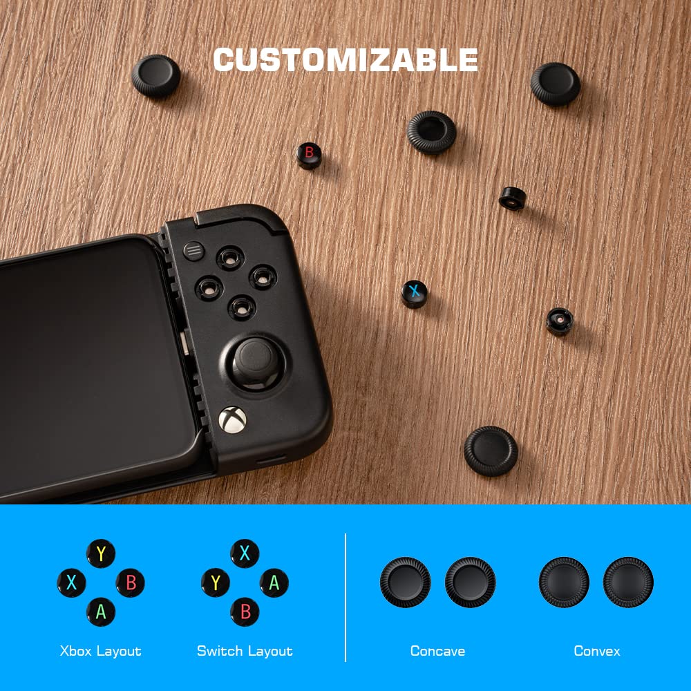 GameSir X2 Pro Mobile Gaming Controller for Android Support Xbox Cloud Gaming, Stadia, Luna, Android Controller with Mappable Back Buttons, Detachable ABXY Buttons [1 Month Xbox Game Pass Ultimate]