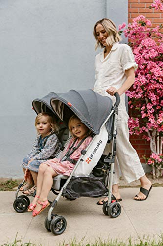 UPPAbaby G-Link 2 Stroller - Jordan (Charcoal Melange/Silver) + G-Link 2 Rain Shield