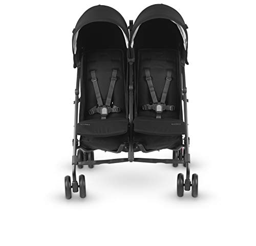 UPPAbaby G-Link 2 Stroller - Jordan (Charcoal Melange/Silver) + G-Link 2 Rain Shield