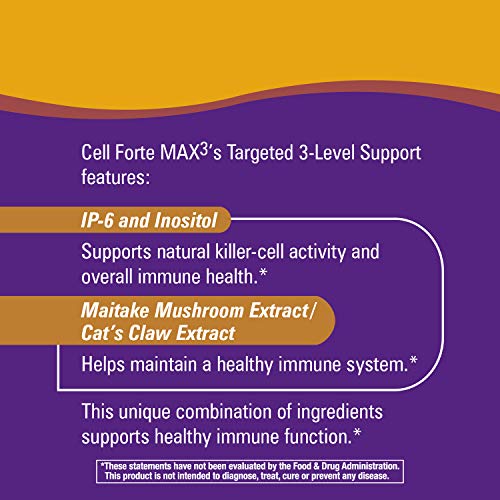 Nature's Way Cell Forté MAX3 IP-6 & Inositol w/Maitake & Cat's Claw, 120 VCaps