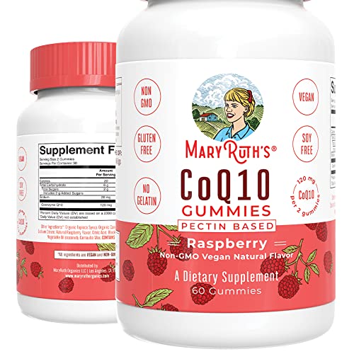 MaryRuth Organics CoQ10 | 1 Month Supply | CoQ10 Gummies | CoQ10 Supplements for Adults & Kids | Gummy Supplements for Heart Health & Cellular Energy | Vegan | Non-GMO | Gluten Free | 60 Count