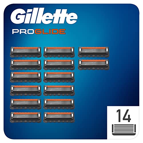 Gillette Fusion ProGlide Menās Razor Blades with Precision Trimmer, Pack of 14 Refill Blades (Suitable for Mailbox)
