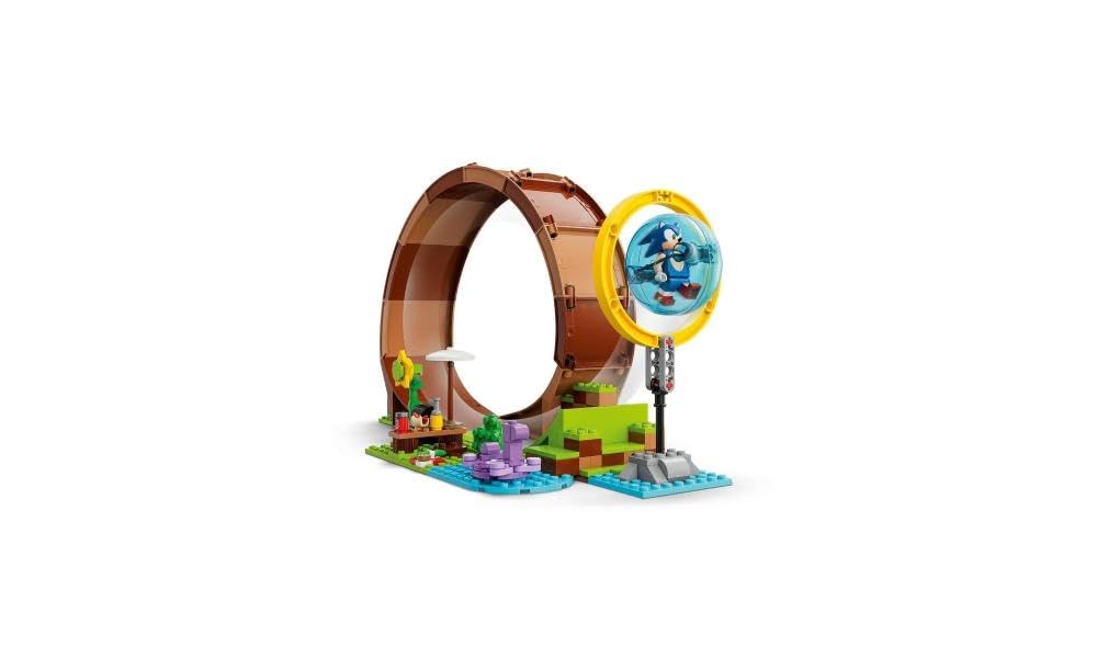 LEGO Sonic The Hedgehog Sonic’s Green Hill Zone Loop Challenge Building Toy Set, Sonic Adventure Toy with 9 Sonic and Friends Characters, Fun Gift for 8 Year Old Gamers and Young Fans, 76994