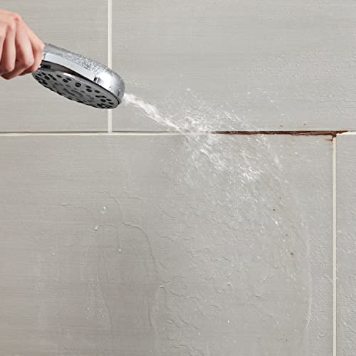 Waterpik ShowerClean Pro Hand Held Shower Head High Pressure Rinser With Built-in Power Jet Wash Shower Cleaner In Chrome, QCW-763ME