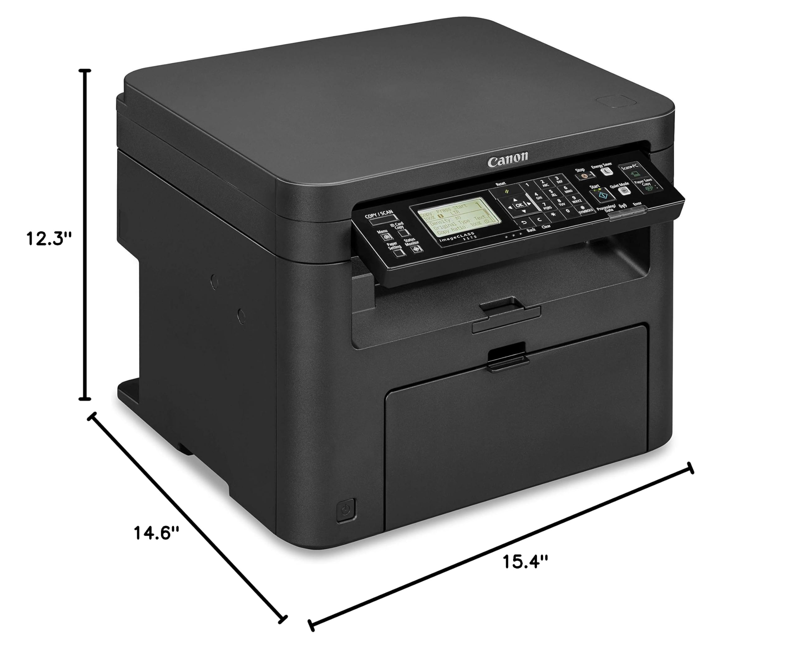 Canon Image Class D570 Monochrome Laser Printer with Scanner and Copier - Black