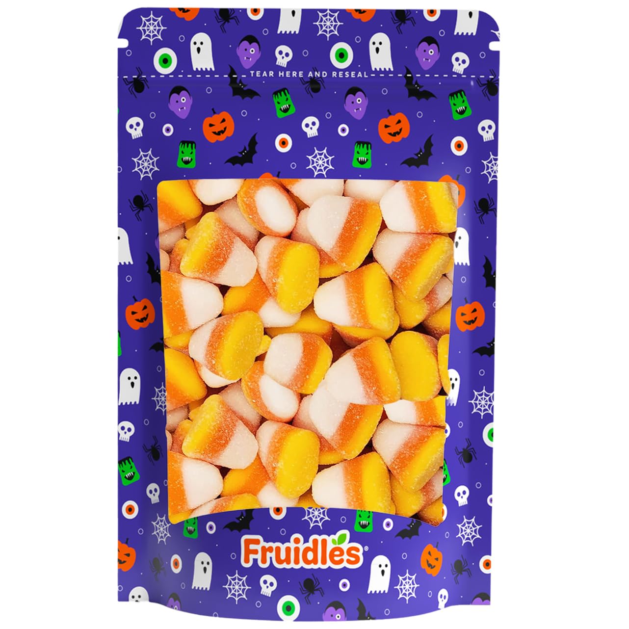 Fruidles Halloween Gummy Candy Corn Treats, Fun And Festive Holiday Snacking (Half-Pound Bag)