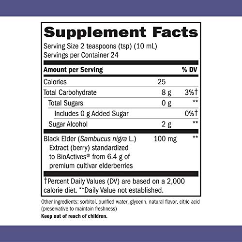 Nature's Way Sambucus Sugar-Free Elderberry Syrup, Traditional Immune Support*, 8 Fl Oz.