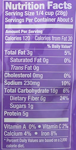 BIENA Chickpea Snacks - Crunchy Roasted Chickpeas - High Fiber Vegan Protein Snacks for Adults and Kids - 5 Ounce Individual Pack - Rockin' Ranch