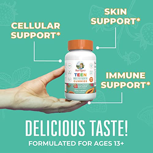 Teen Multivitamin Gummies & Fiber Gummies for Adults Bundle by MaryRuth's | Vitamin C, D and E, B Vitamins | Biotin | Immune Support | Energy, Skin & Hair | Prebiotics | Gut Health & Digestion Support