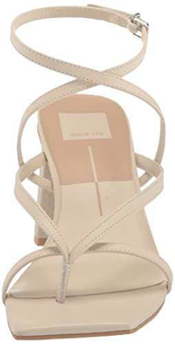 Dolce Vita Women's PAROO Heeled Sandal, Ivory Leather, 8