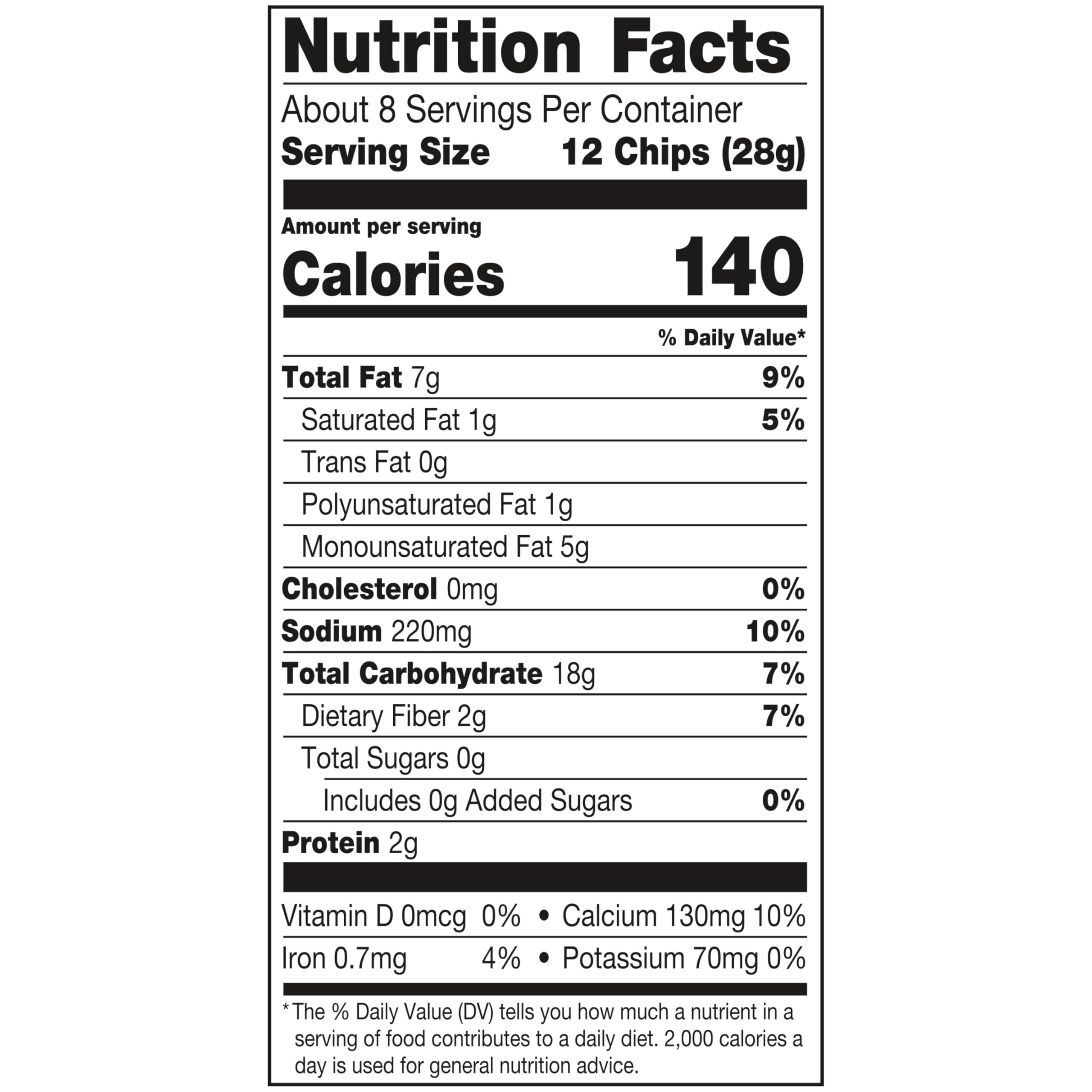 Late July Snacks, Garden Ranch Tortilla Chips, 7.8-oz. Bag