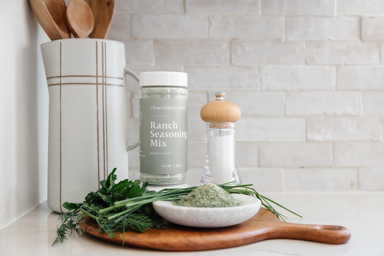 Clean Monday Meals | Ranch Seasoning Mix | Dairy Free & Gluten Free | 11.7oz
