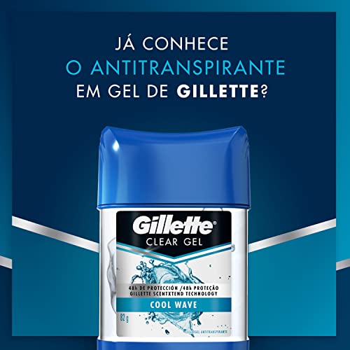Gillette Anti-Perspirant Deodorant Clear Gel, Cool Wave, 3.8 Ounce