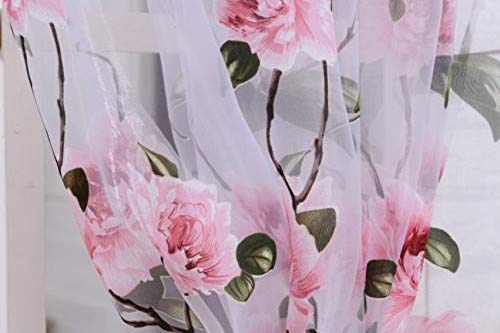 Dolce Mela DMC478 Sheer Curtain Panels 60 x 100 inch Tall Window Treatments, Paris Bedding & Home Decor