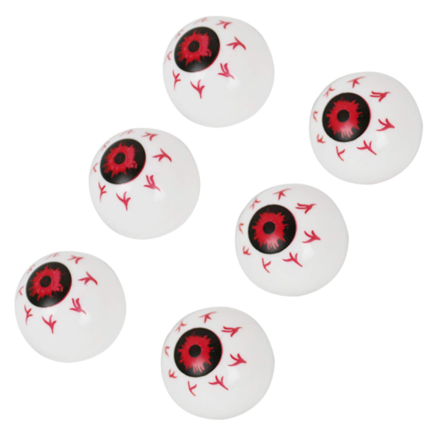 Olen Eyeballs for Halloween Decorations Trick or Treat Spooky Scary Horror Props, 6 pcs