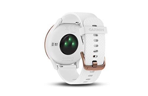Garmin vívomove HR, Hybrid Smartwatch for Men and Women, White/Rose Gold (Renewed)