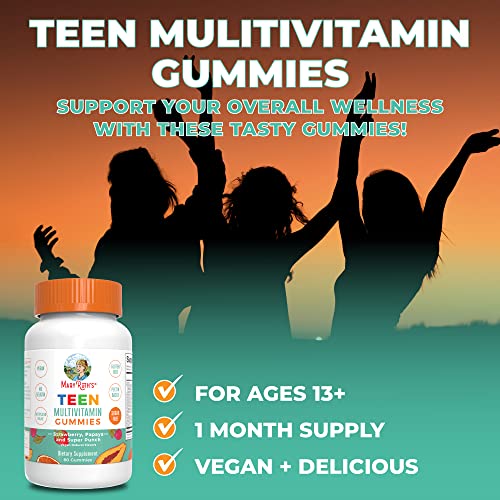 Teen Multivitamin Gummies & USDA Adult Organic Probiotic Gummies Bundle by MaryRuth's | Vitamin C, D and E, B Vitamins | Immune Support | Energy, Skin & Hair | Digestive & Immune Support | Gut Health