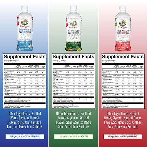 Magnesium Citrate Gummies & Liquid Multimineral (Cranberry) Bundle by MaryRuth's | Magnesium Supplement | Stress Relief, Bone, Nerve, Gut Health | Natural Sleep Support | Vegan Vitamins, Calcium & MSM