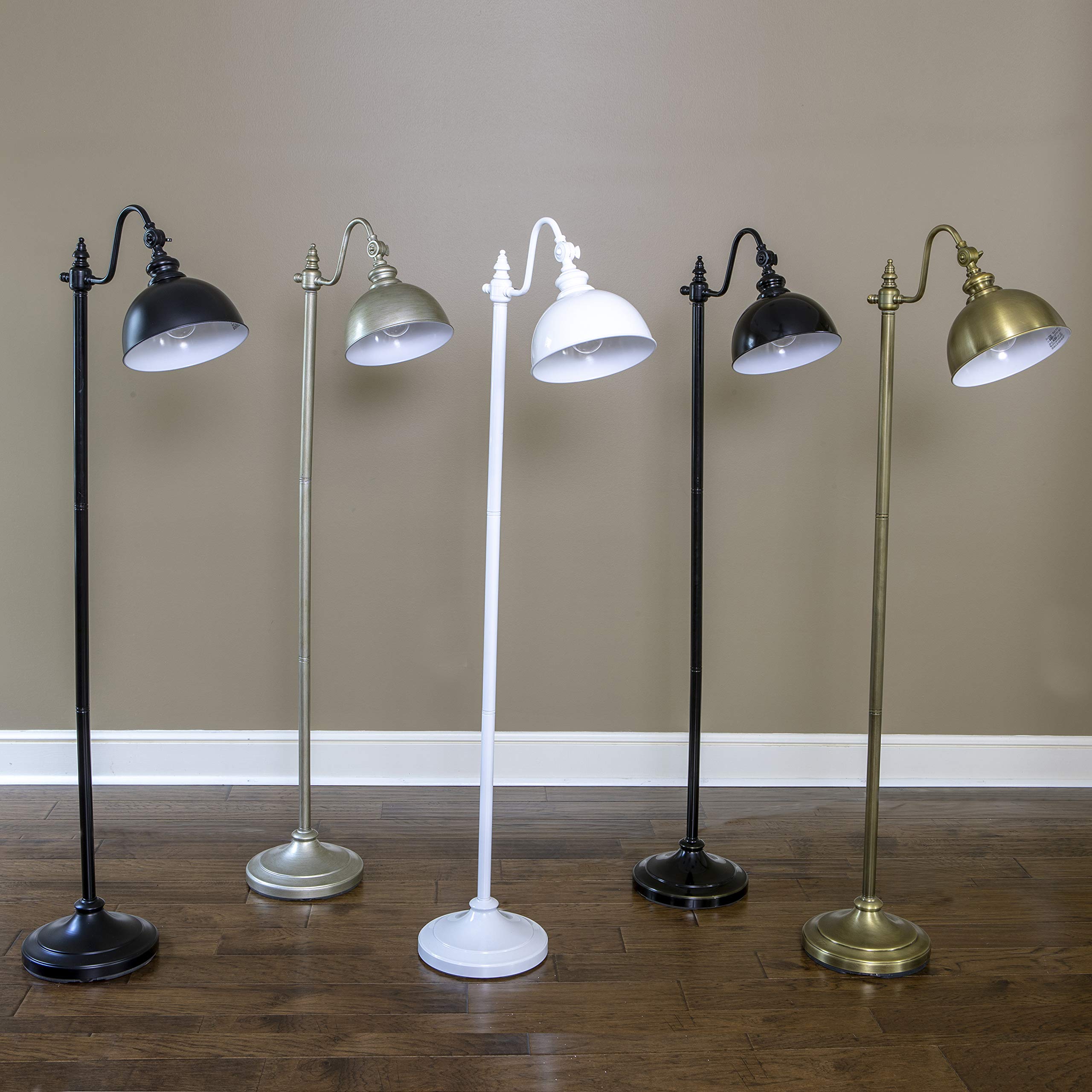 Decor Therapy Chloe Steel Pharmacy Floor Lamp, Matte Black