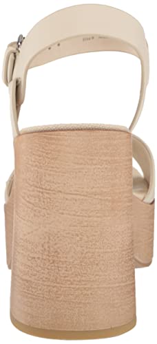 Dolce Vita Women's Wallis Heeled Sandal, Ivory Leather, 10