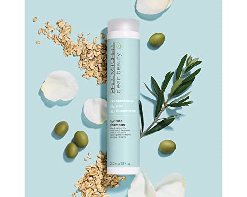 Paul Mitchell Clean Beauty Hydrate Shampoo, Replenishes Hair, Adds Moisture, For Dry Hair, 8.5 fl. oz.