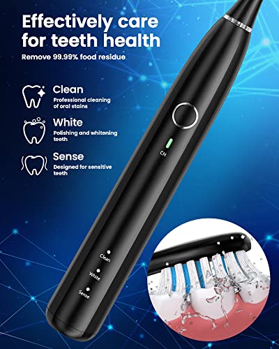 Water Dental Flosser with Electric Toothbrush Combo, Cordless Water Flosser for Teeth, Gums, Braces Care, with 6 Modes & 3 Sonic Modes, Oral Care Kit with 4 Brush Heads & 4 Jet Tips, IPX7 Waterproof