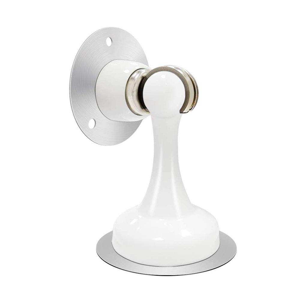 Door Stopper, Magnetic Door Stop , Stainless Steel Door Catch, 3M Double-Sided Magnetic Door Holder Doorstop White, No Drilling Keep Your Door Open with Door Stopper 1 Pack
