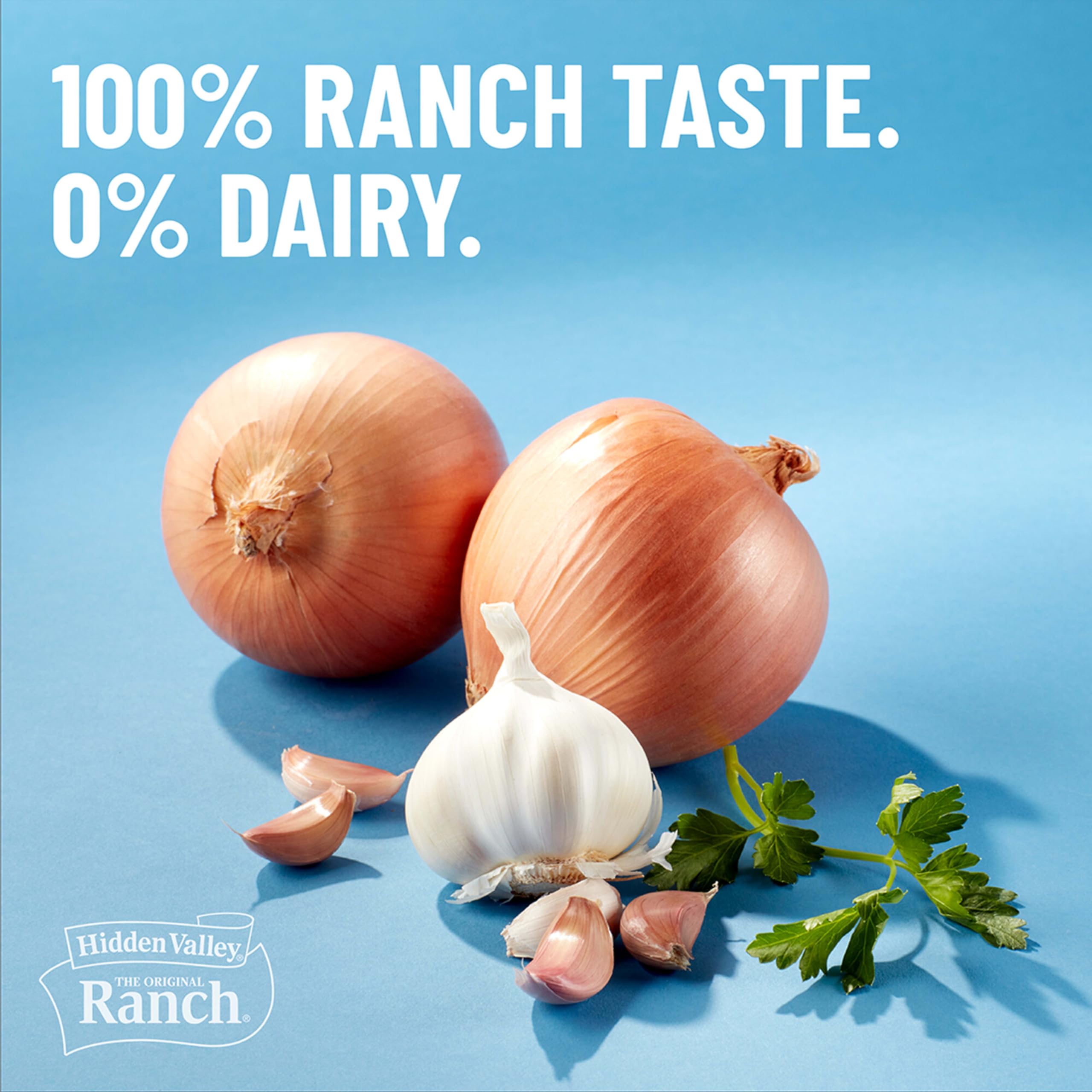 Hidden Valley The Original Ranch Plant Powered Dairy Free Ranch Salad Dressing and Topping, 12 Fluid Ounces (Package May Vary)