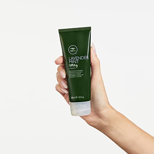 Tea Tree Lavender Mint Taming Cream, Rich Hair Styling Cream, For Coarse, Curly + Dry Hair, 3.4 Fl Oz