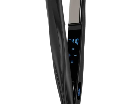 Paul Mitchell Neuro Halo 1" Titanium Flat Iron, Adjustable Heat Settings, For Advanced Straightening + Curling