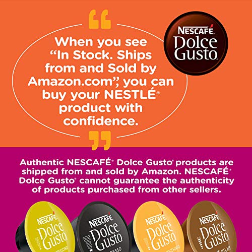 Dolce Gusto Nescafe Coffee Pods, Cafe Au Lait, 16 Count, Pack of 3