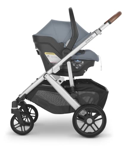 Vista V2 Stroller - Gregory (Blue Melange/Silver/Saddle Leather) + MESA MAX - Gregory (Blue Melange | Merino Wool)