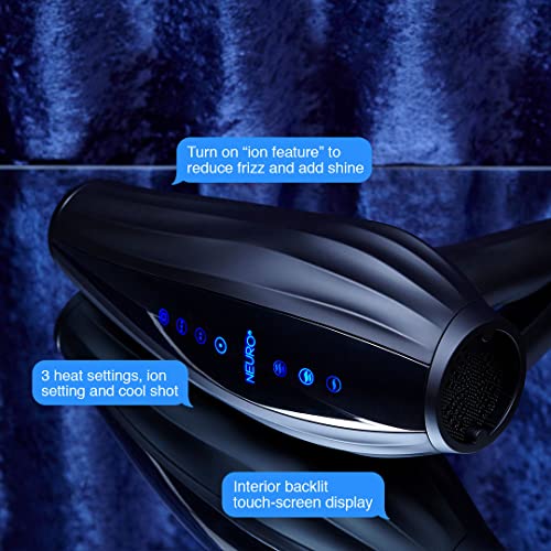 Paul Mitchell Neuro Halo Tourmaline Touch-Screen Hair Dryer, Multiple Heat + Speed Settings, Cool Shot Button