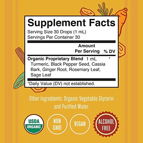 MaryRuth Organics Elderberry Syrup & Turmeric Gold Herbals Bundle Black Sambucus Liquid for Kids & Adults | USDA Organic Turmeric Gold Liquid Drops | Immune System Support | Non-GMO, Vegan