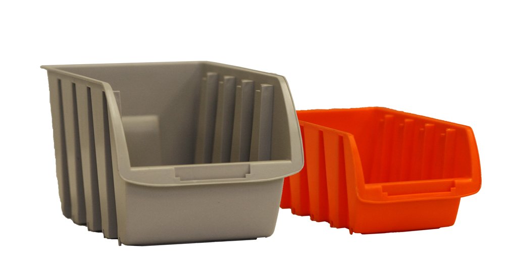 TRINITY Dual-Sided Mobile, Black Rolling Bin Rack 19.75 x 35.50 x 48.50 inches