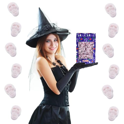 Fruidles Gummy Skulls Halloween Candy, Trick-Or-Treat Party Bag Fillers, Party Favor (Half-Pound