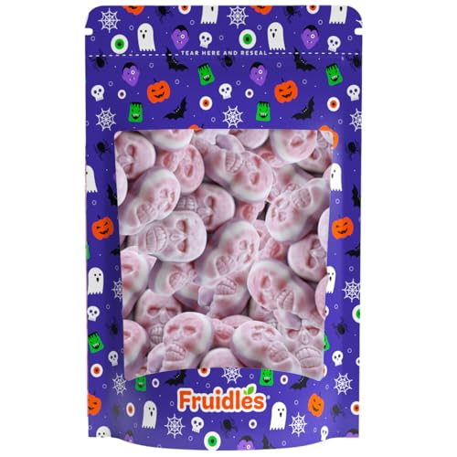 Fruidles Gummy Skulls Halloween Candy, Trick-Or-Treat Party Bag Fillers, Party Favor (Half-Pound