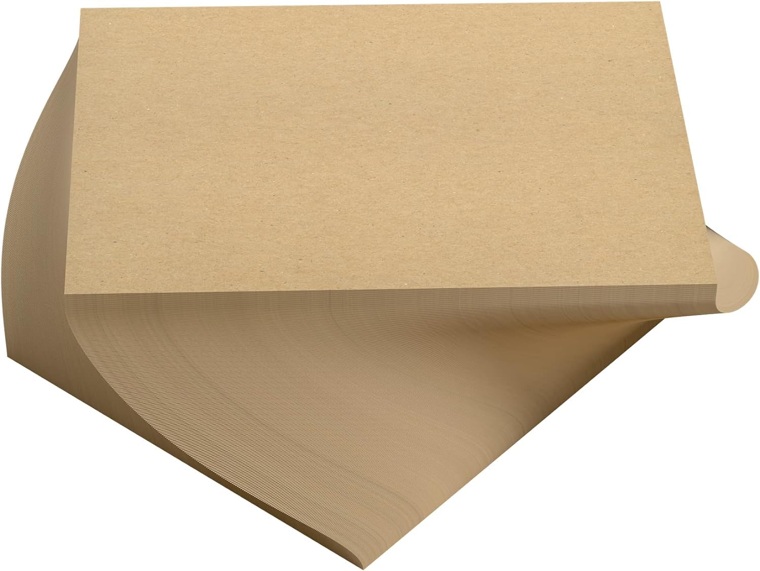 Chipboard Sheets 8.5" x 11" - 100 Sheets of 22 Point Chip Board for Crafts - This Kraft Board is a Great Alternative to MDF Board and Cardboard Sheets