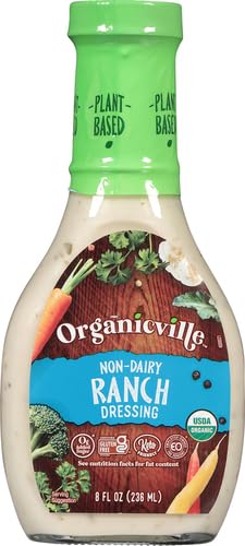 Organicville, Ranch Dressing, Organic, Dairy Free, Gluten Free, 8 oz