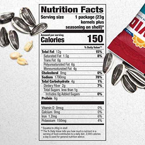 DAVID Roasted and Salted Ranch Sunflower Seeds, 1.625 oz, 12 Pack
